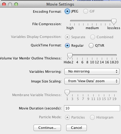 Specific Format Settings